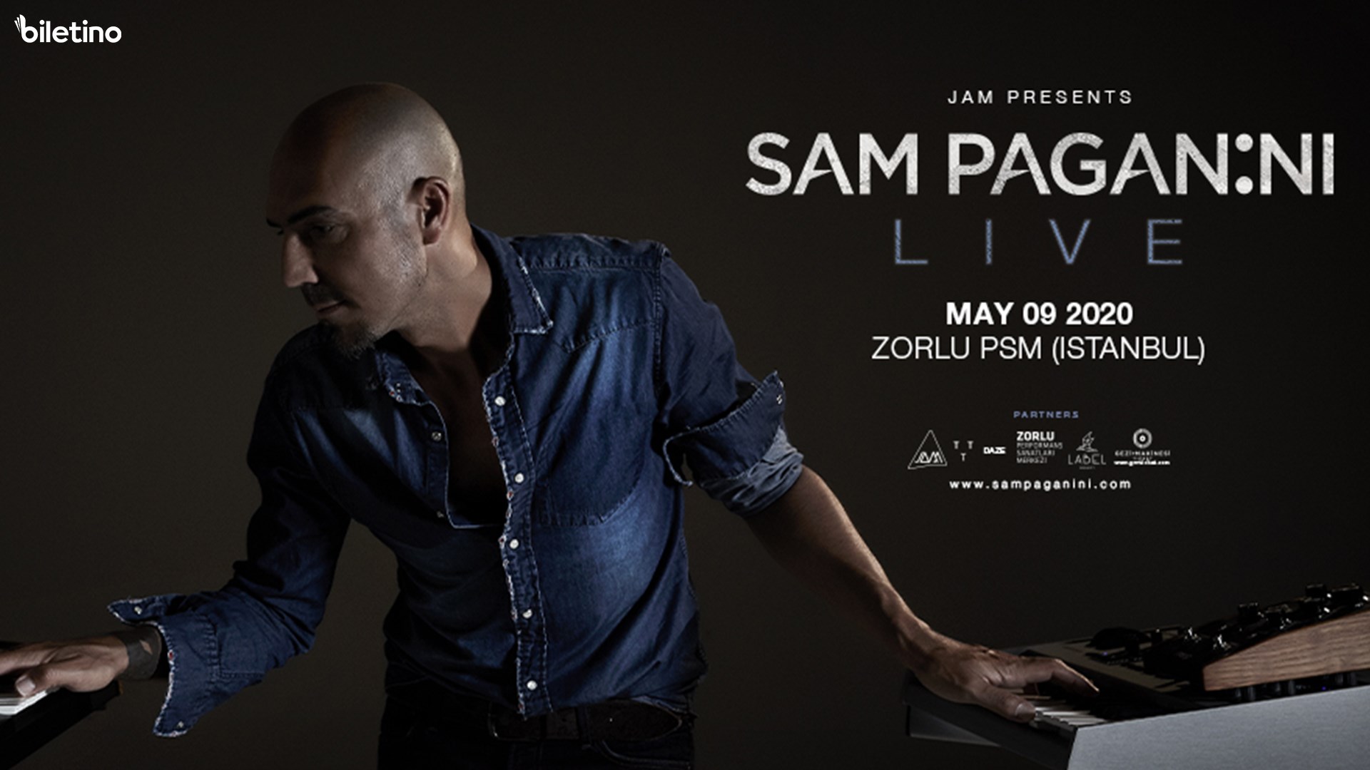 SAM PAGANINI | 09 Mayıs 2020 | Zorlu PSM | Biletino