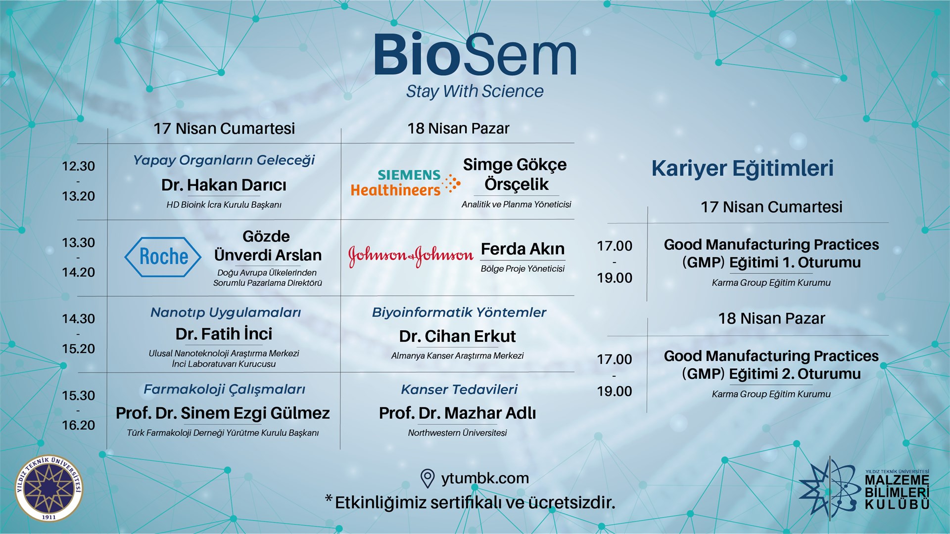BioSem'21 | 17 Nisan 2021 | Online | Biletino