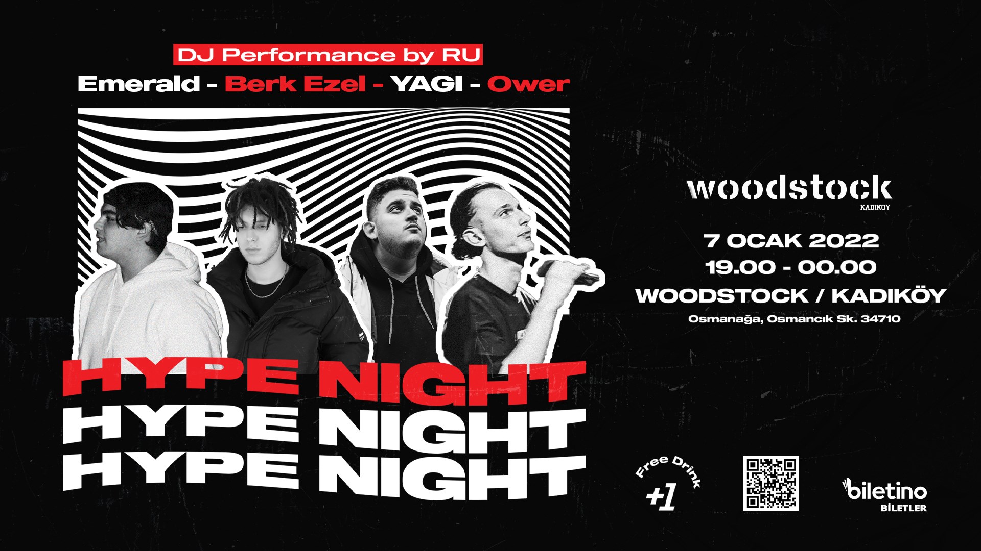 Hype Night | 07 Ocak 2022 | Woodstock | Biletino