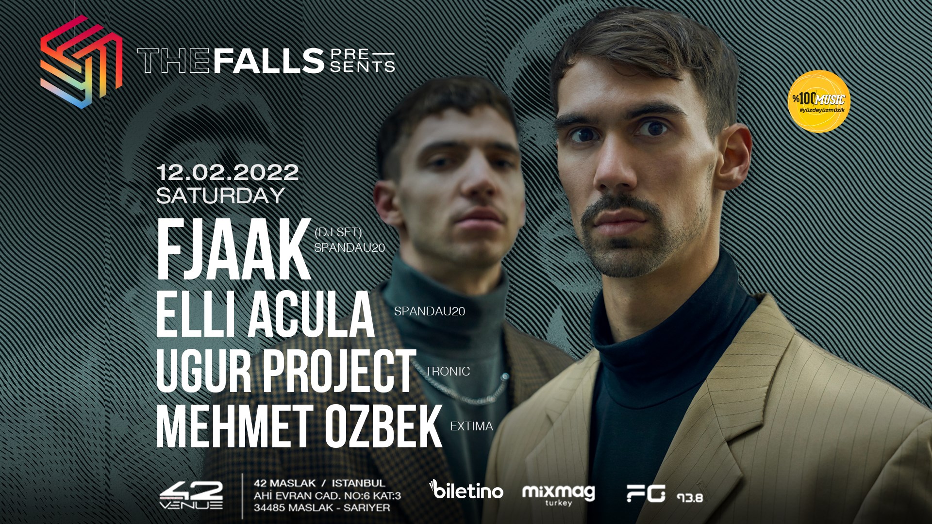 The Falls Presents: FJAAK + Elli Acula | 12 February 2022 | 42 Venue ...