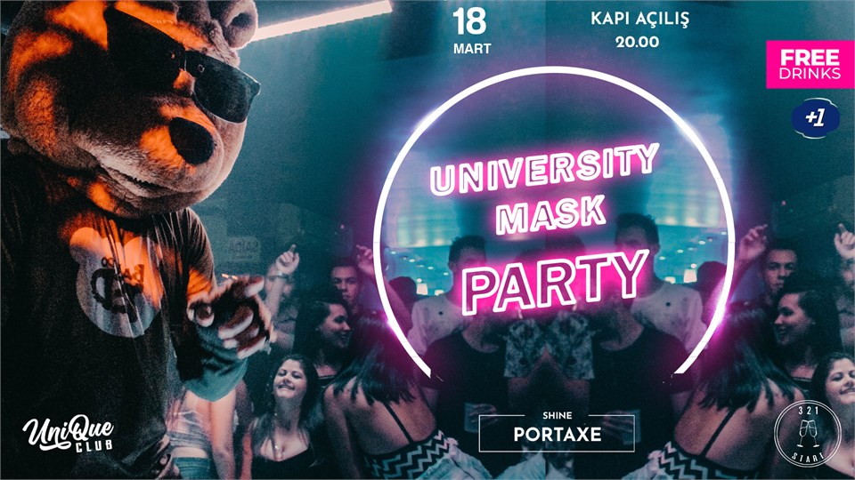 University Mask Party | 18 March 2022 | Portaxe | Biletino
