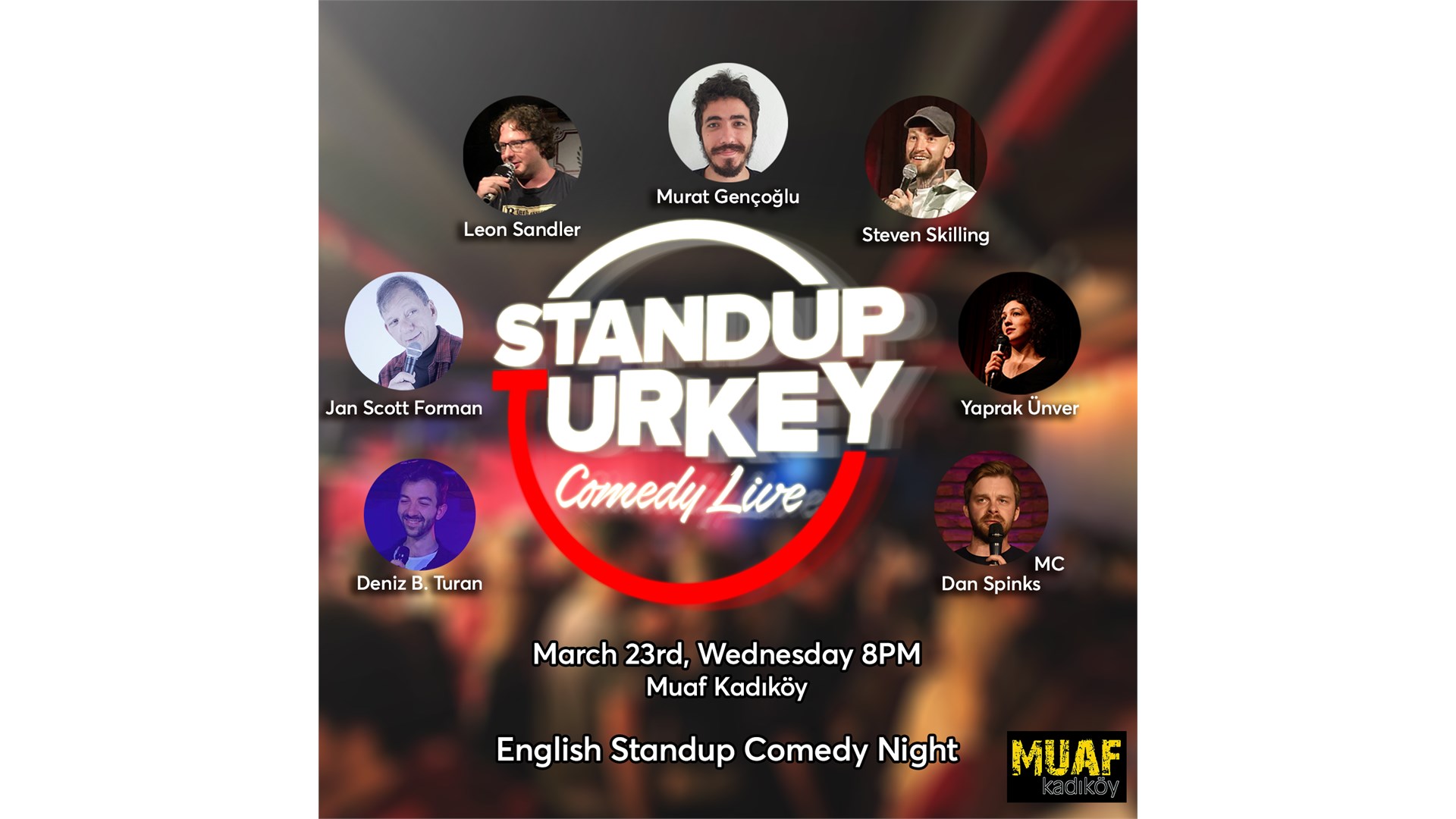 Standup Turkey: English Comedy Night | 23 March 2022 | Muaf Kadıköy ...