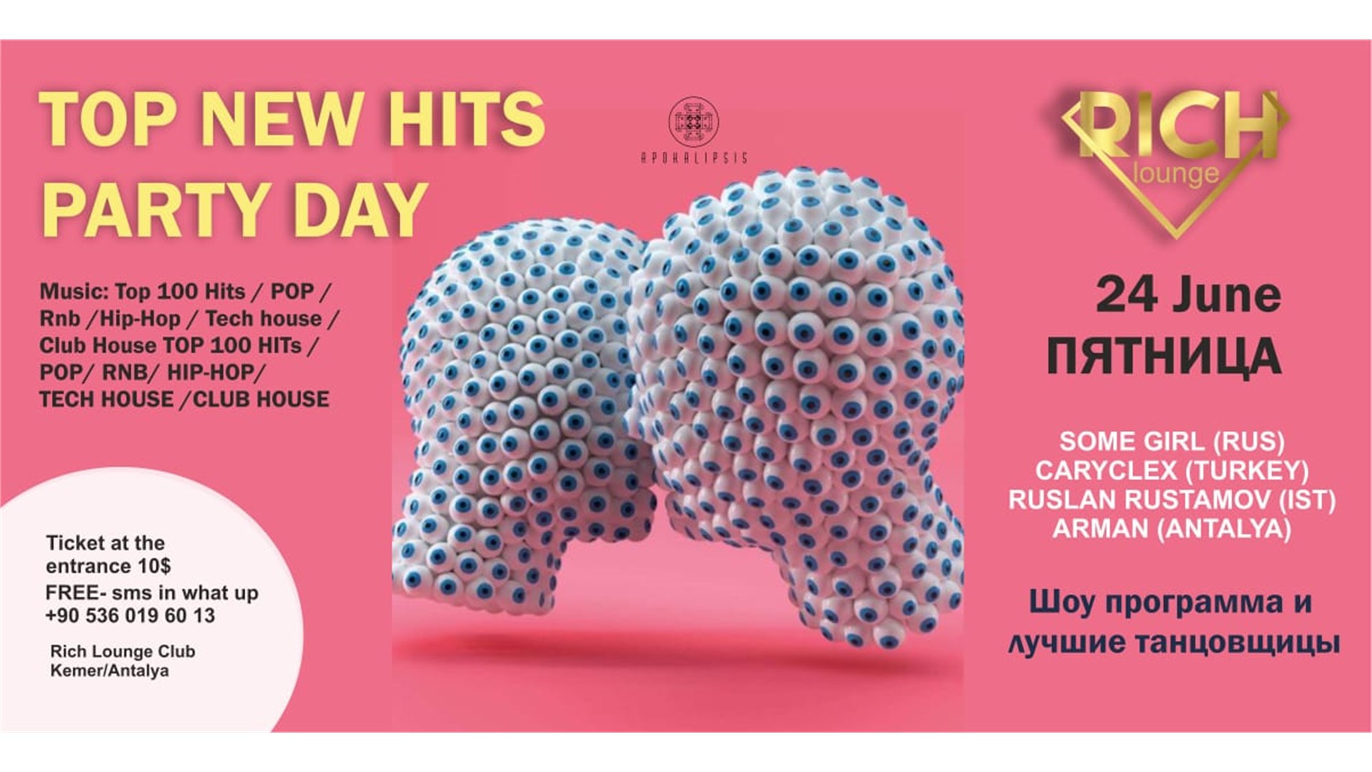 RICH CLUP | 24 June 2022 | Kemer Rich Lounge Live | Biletino