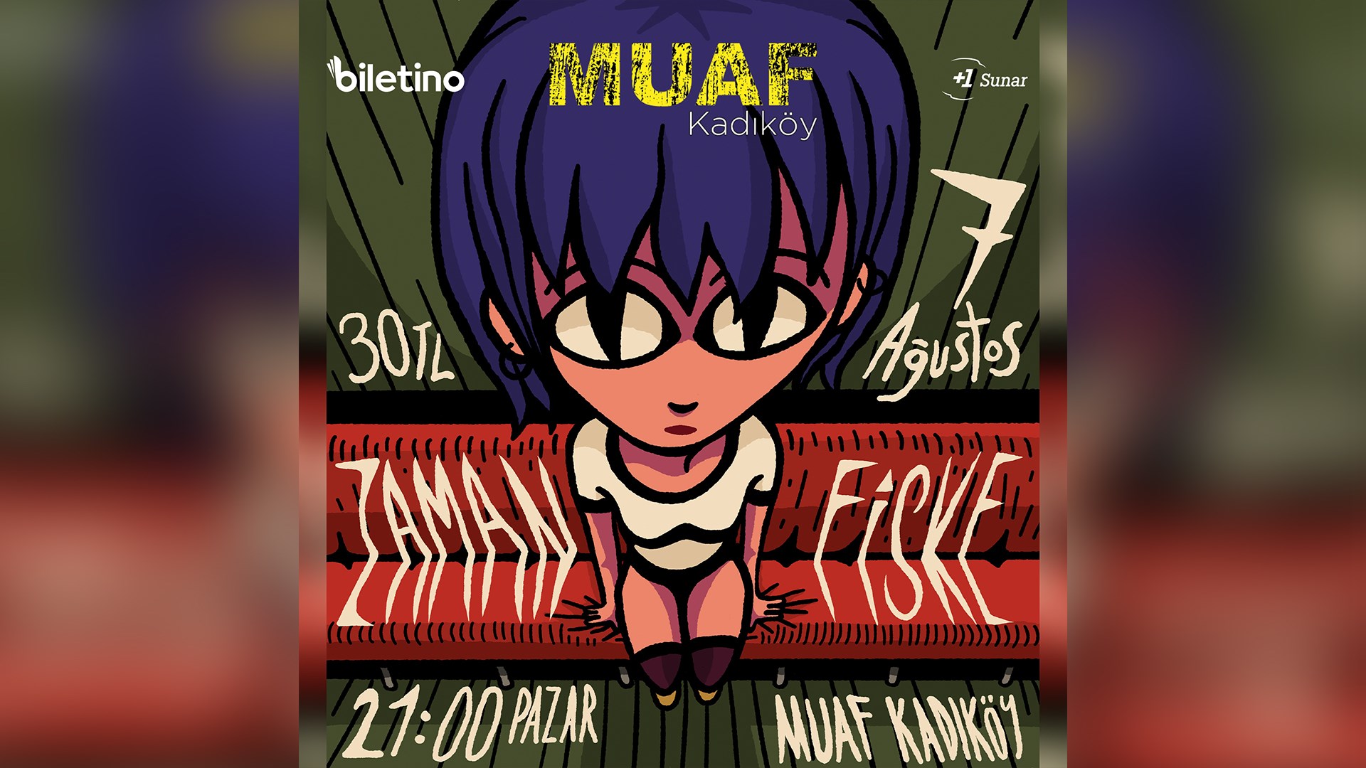 Fiske & Zaman Konseri | 07 August 2022 | Muaf Kadıköy | Biletino