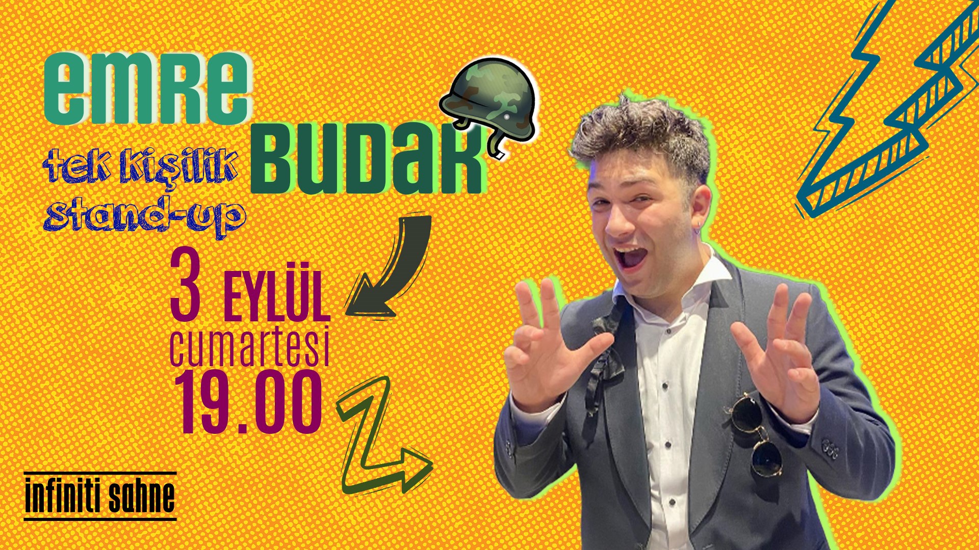 Emre Budak Tek Kişilik Stand-up | 03 September 2022 | Infiniti Sahne | Biletino