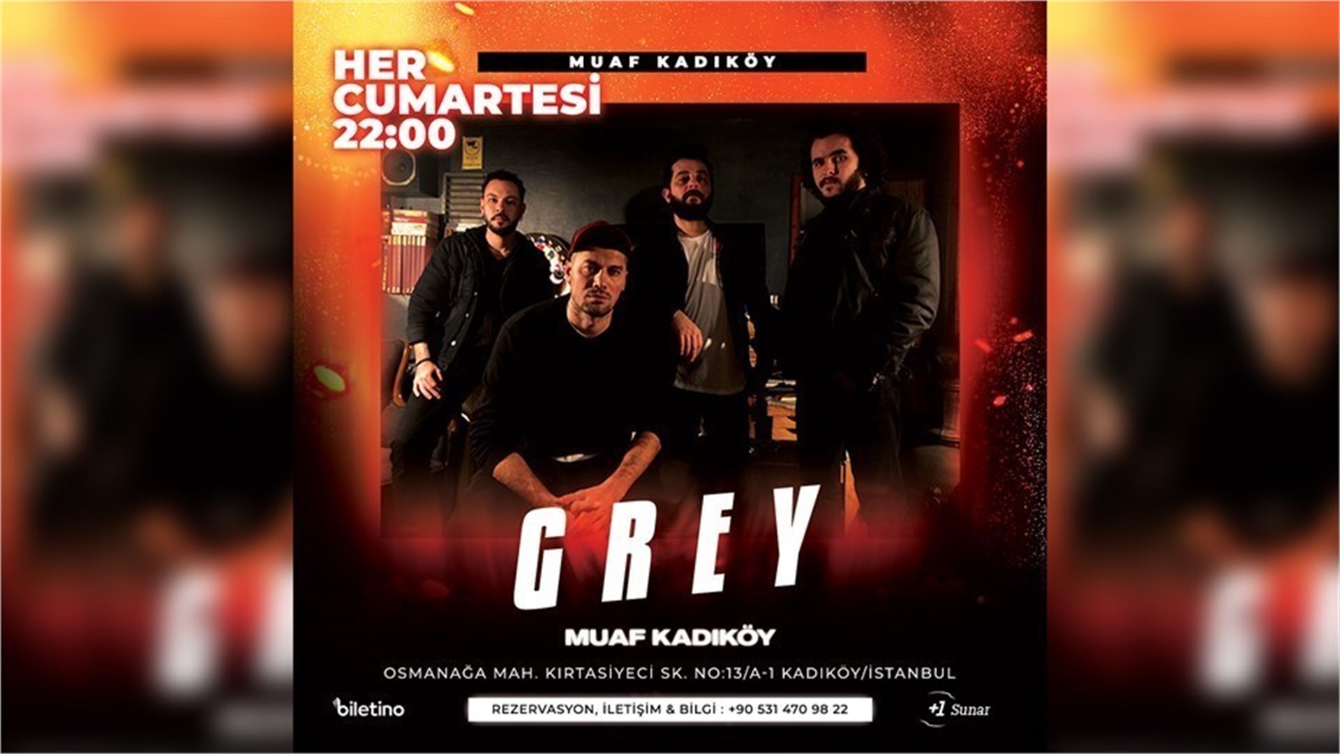 Grey Konseri - Muaf Kadıköy | 10 September 2022 | Muaf Kadıköy | Biletino