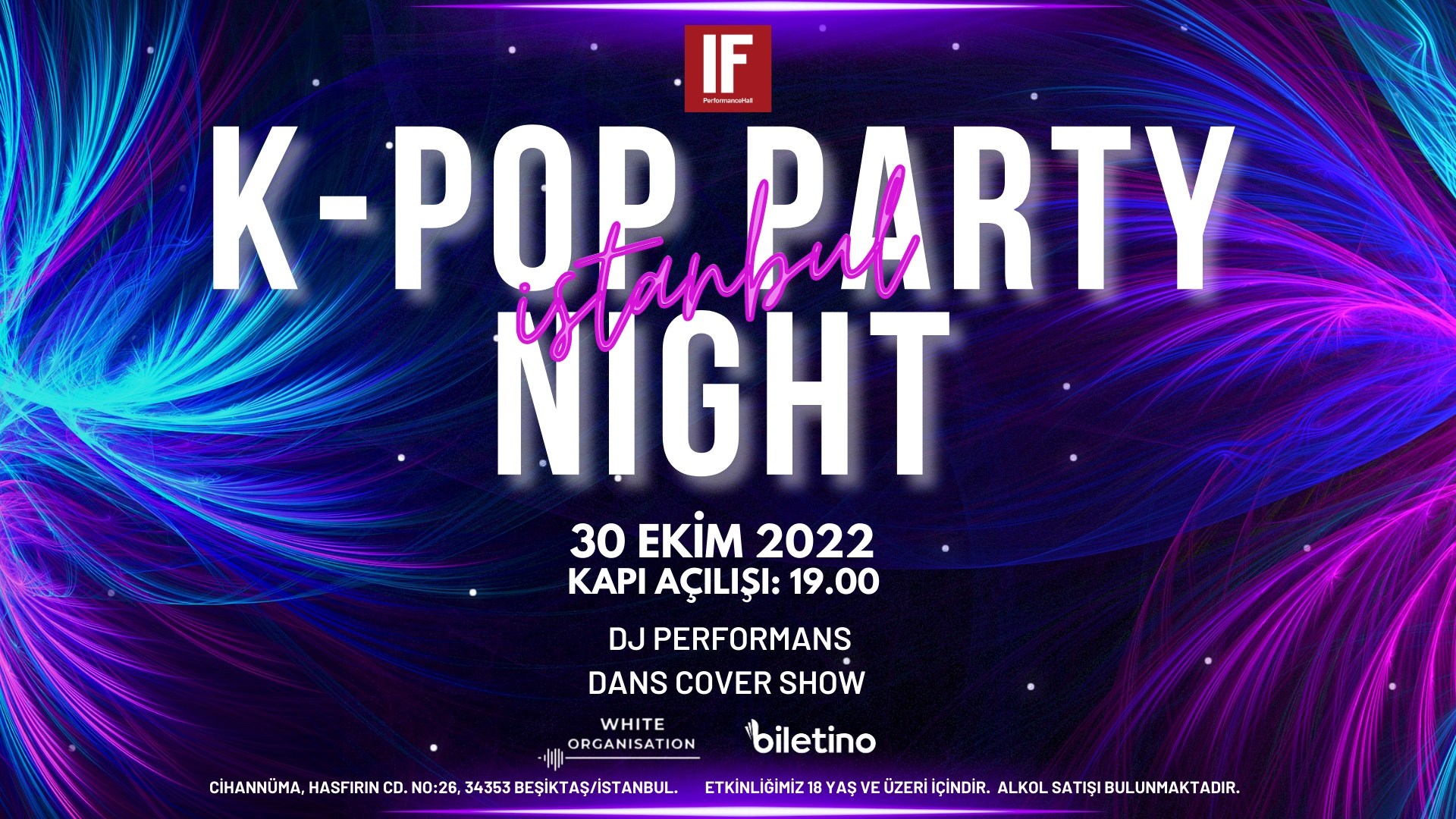 KPOP PARTY NIGHT ISTANBUL | 30 October 2022 | IF Performance Hall ...