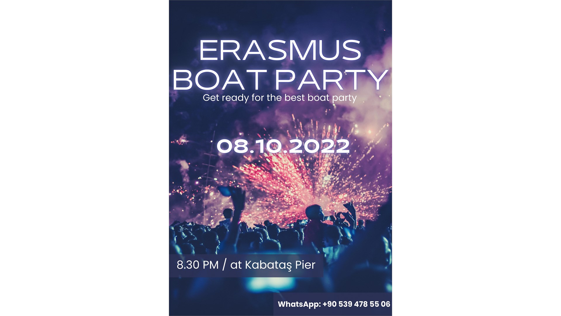 Erasmus Boat Party | 08 October 2022 | Kabataş Vapur İskelesi | Biletino