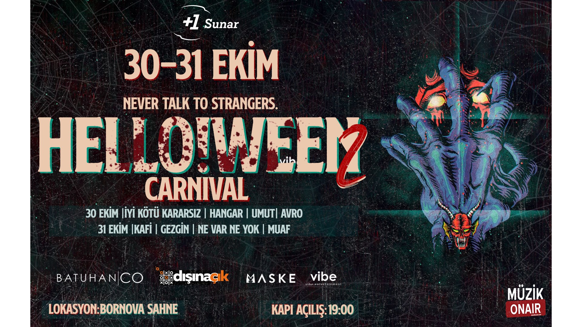 HELLO!WEEN 2 CARNIVAL | 30 October 2022 | Bornova Sahne | Biletino