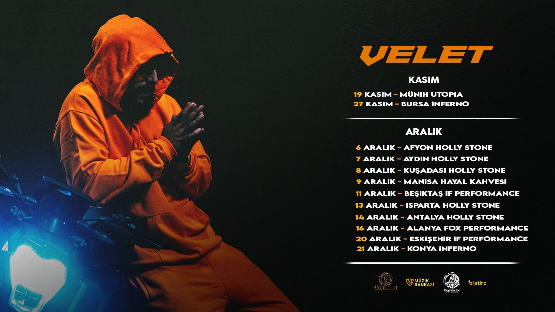 Velet Konya Konseri | 21 December 2022 | Inferno Konya | Biletino