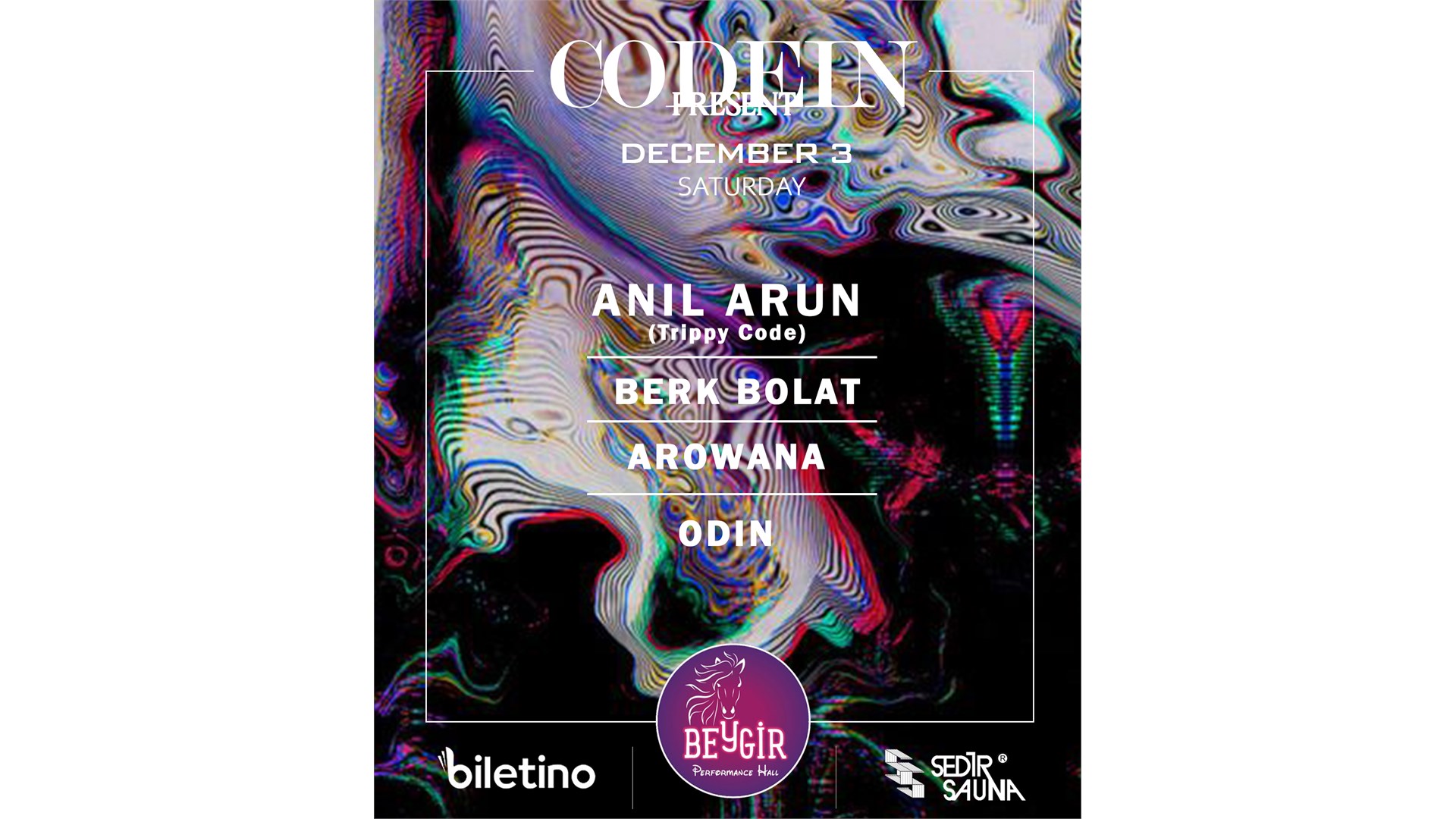 Codein Vol II | 03 December 2022 | Beygir Performance Hall | Biletino