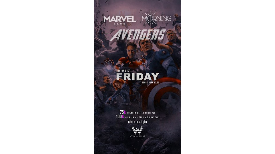 AVENGERS: Endless Party | 09 December 2022 | Marvel Club | Biletino