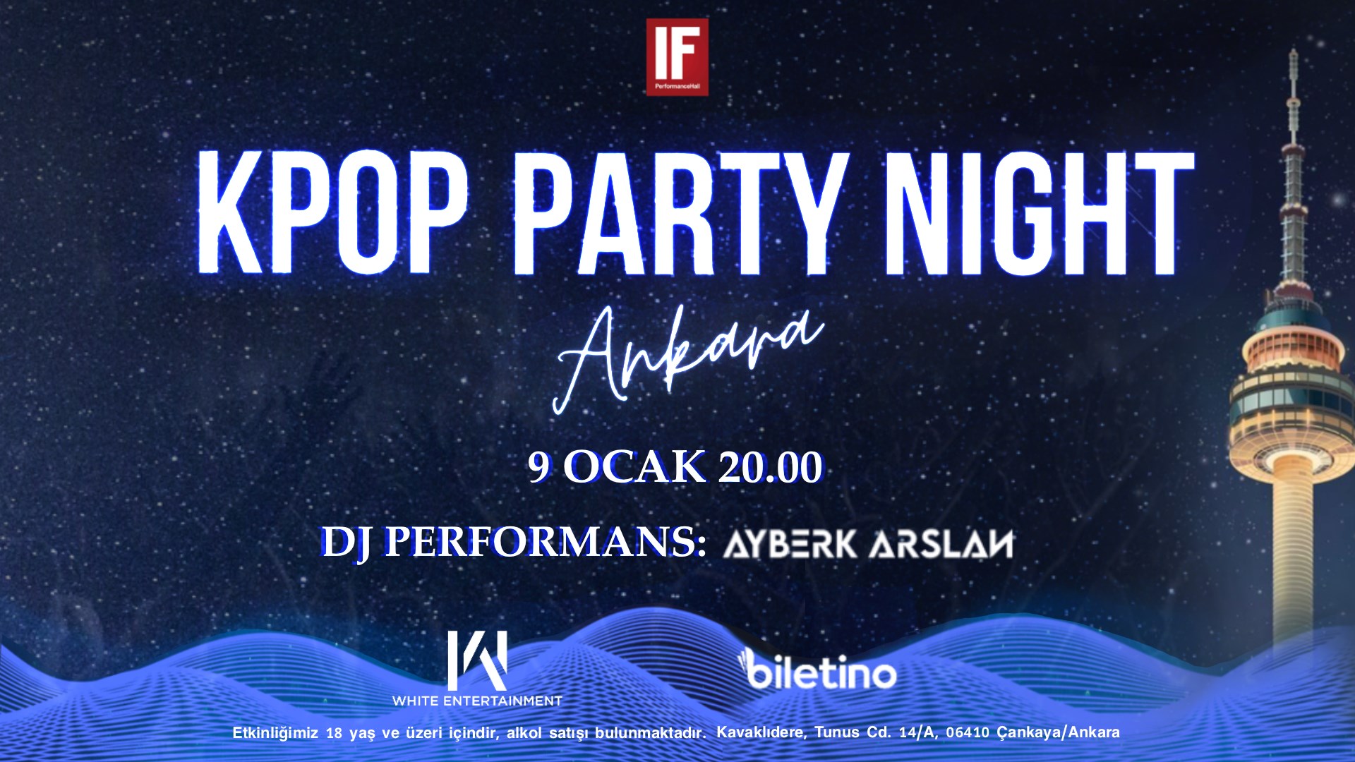 KPOP PARTY NIGHT ANKARA | 09 January 2023 | IF Performance Hall | Biletino