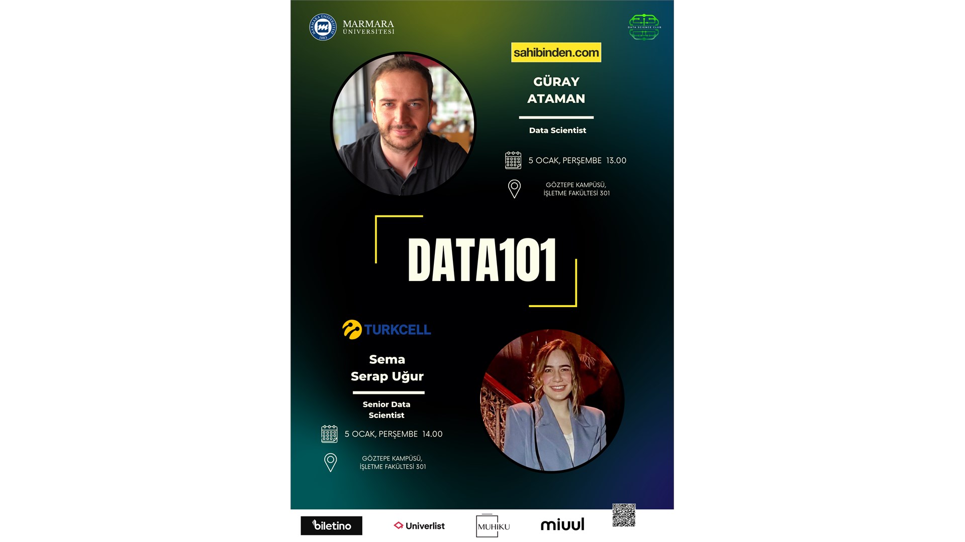 DATA101 | 05 January 2023 | Marmara Üniversitesi | Biletino