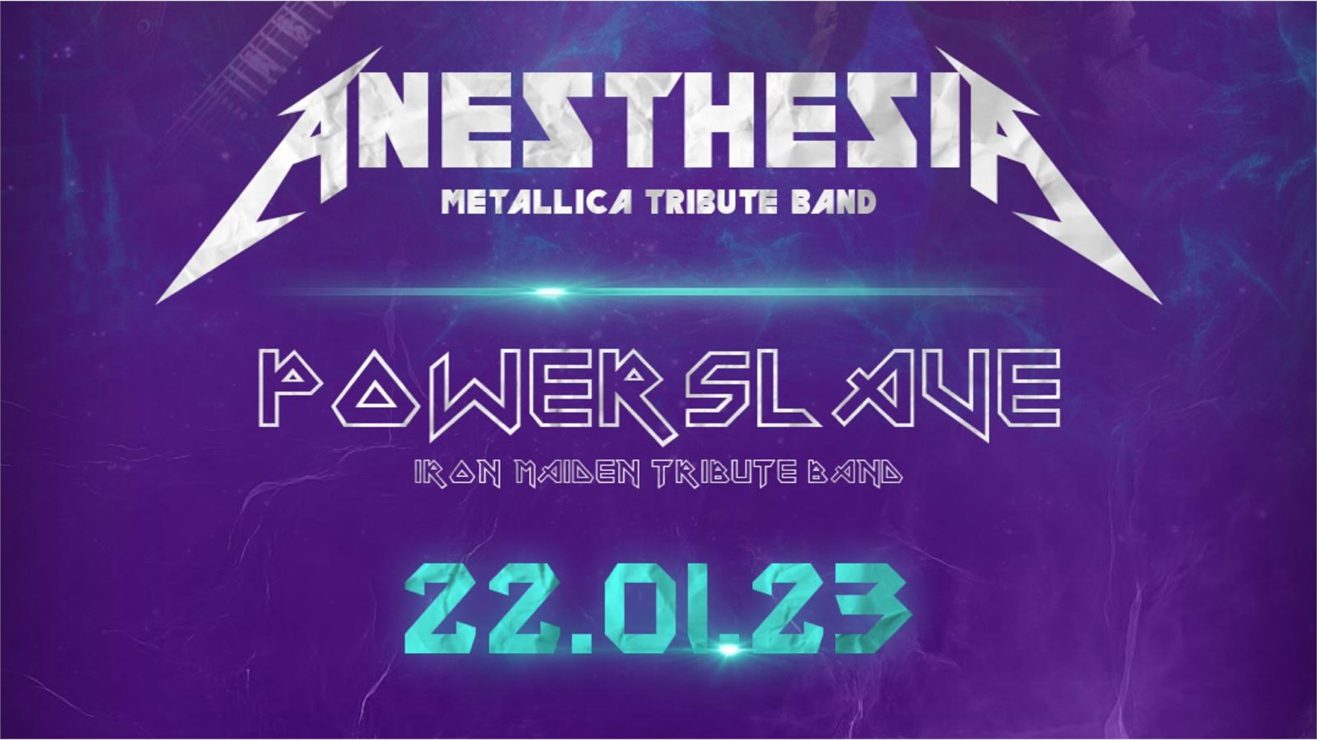 Metallica & Iron Maiden Tribute Night by Anesthesia & Powerslave | 22 ...