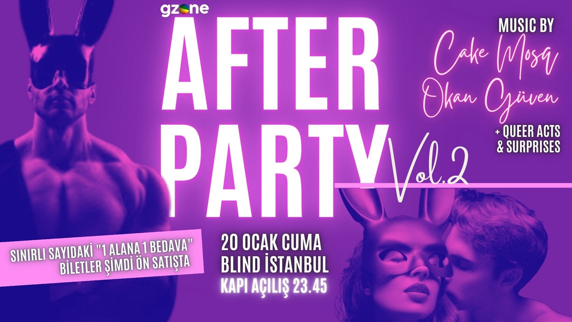 GZone After Party Vol.2 | 20 Ocak 2023 | Blind İstanbul | Biletino