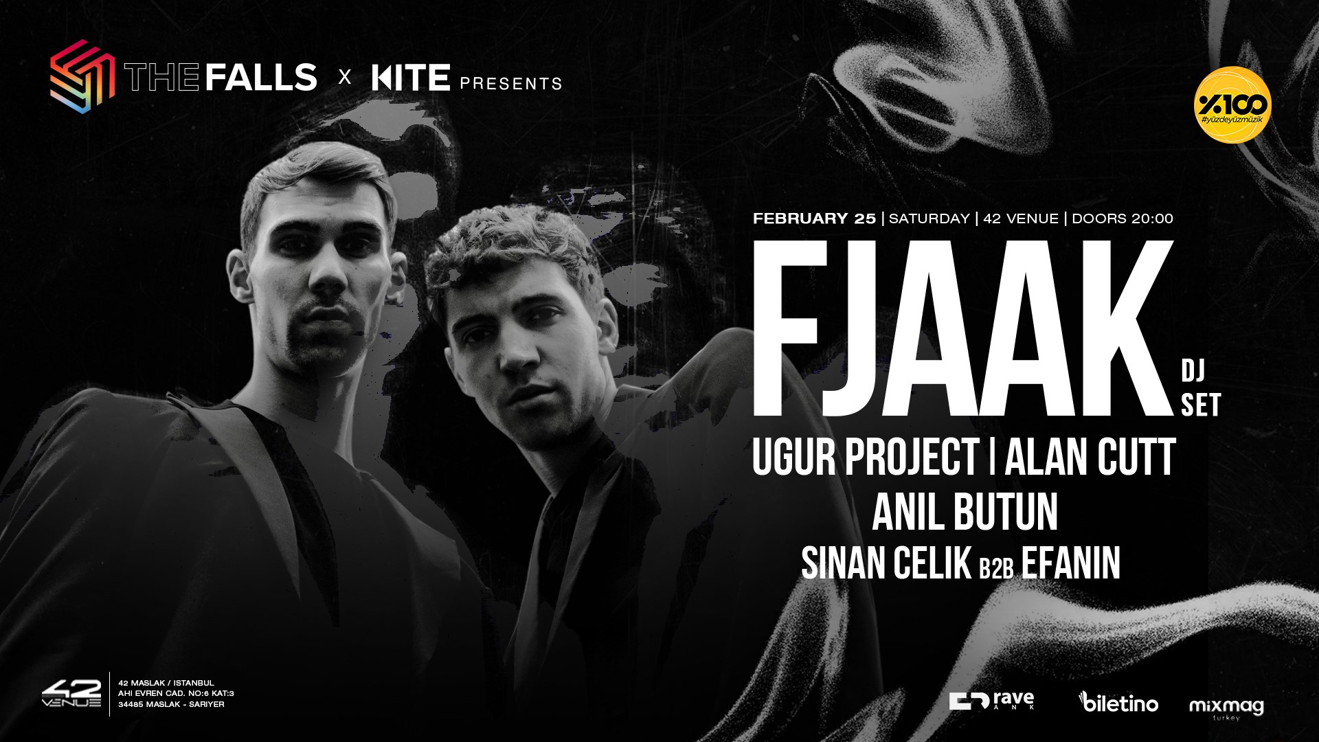 FJAAK (DJ Set) | 25 February 2023 | 42 Venue | Biletino
