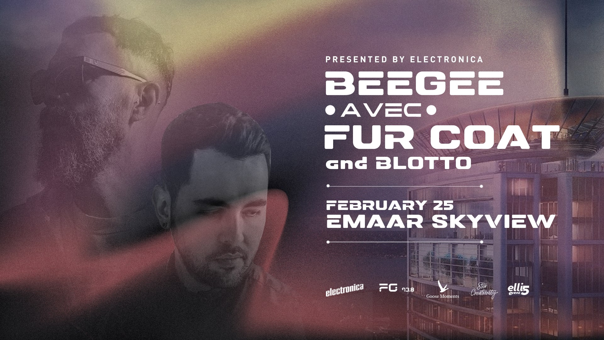 Electronica presents BeeGee AVEC Fur Coat and Blotto! | 25 February ...