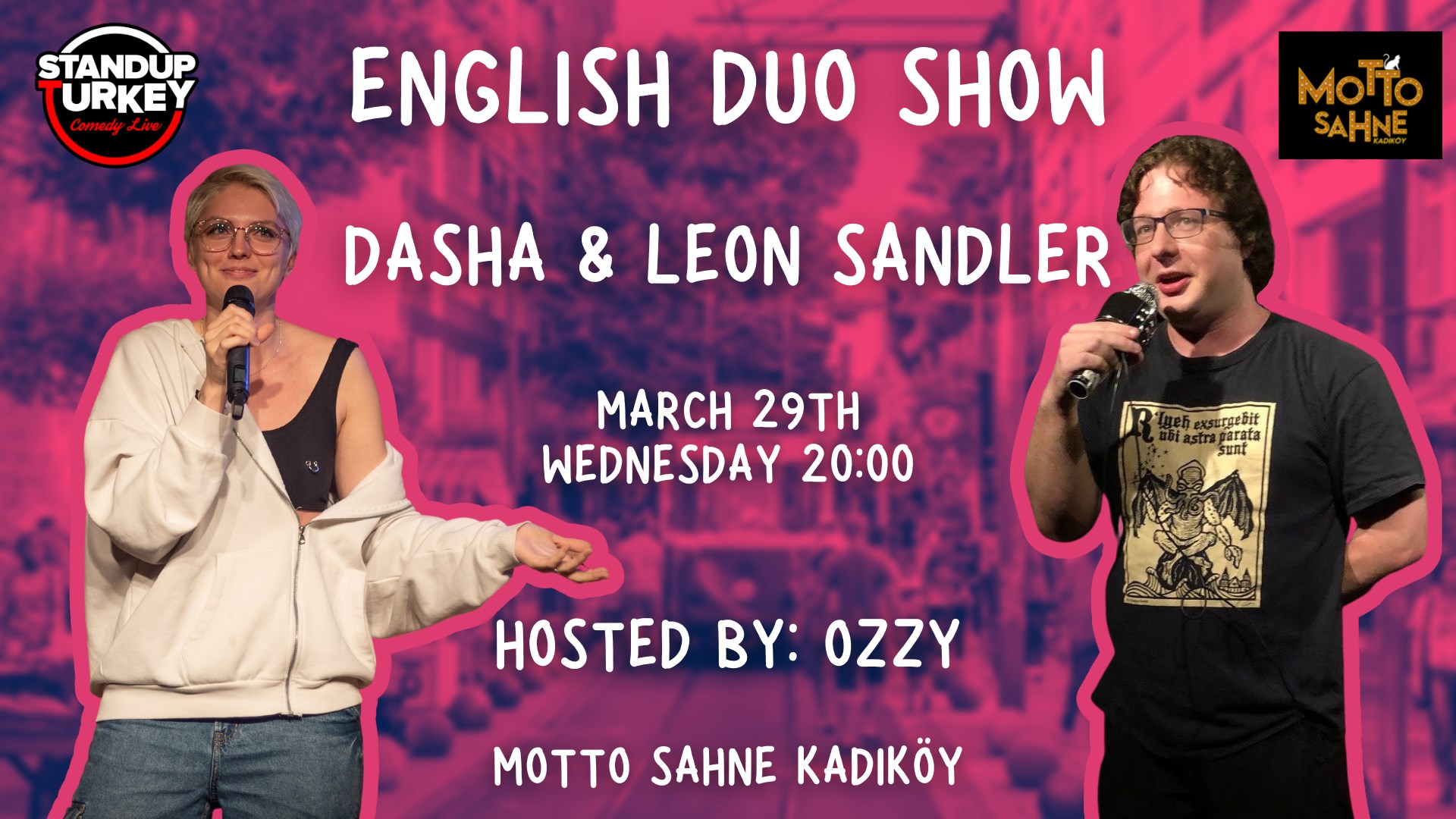 Dasha & Leon Sandler - Kadıköy English Standup Comedy | 29 March 2023 ...