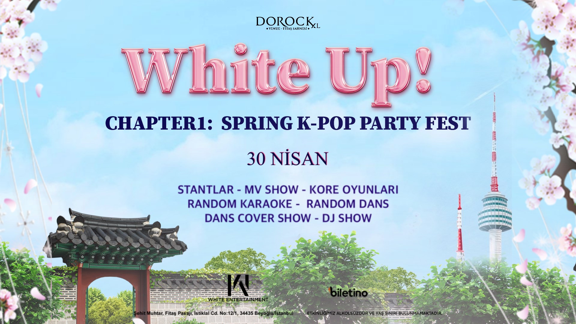 WHITE UP! SPRING KPOP PARTY FEST | 30 Nisan 2023 | Dorock XL Venue ...