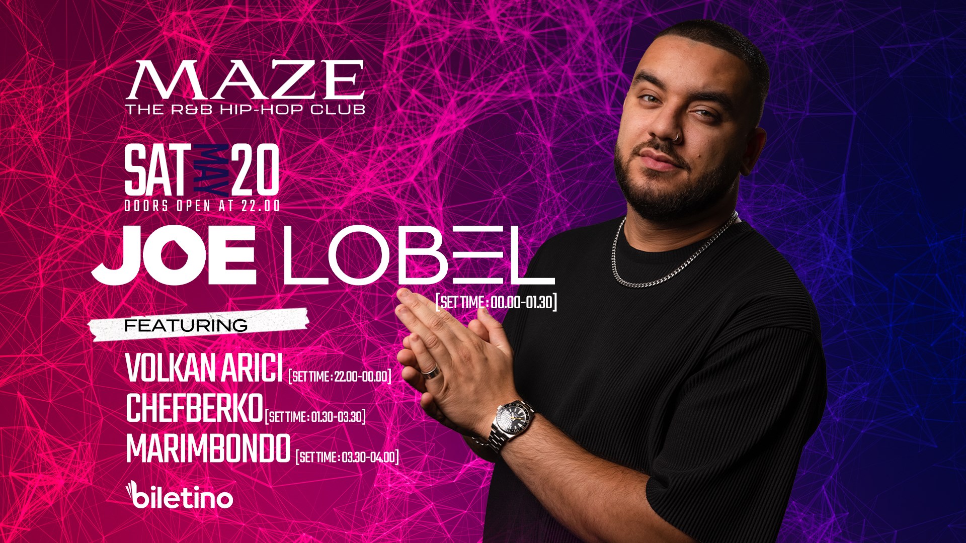 JOE LOBEL | TR' de ilk kez Maze Club İzmir'de! | 20 May 2023 | Maze ...