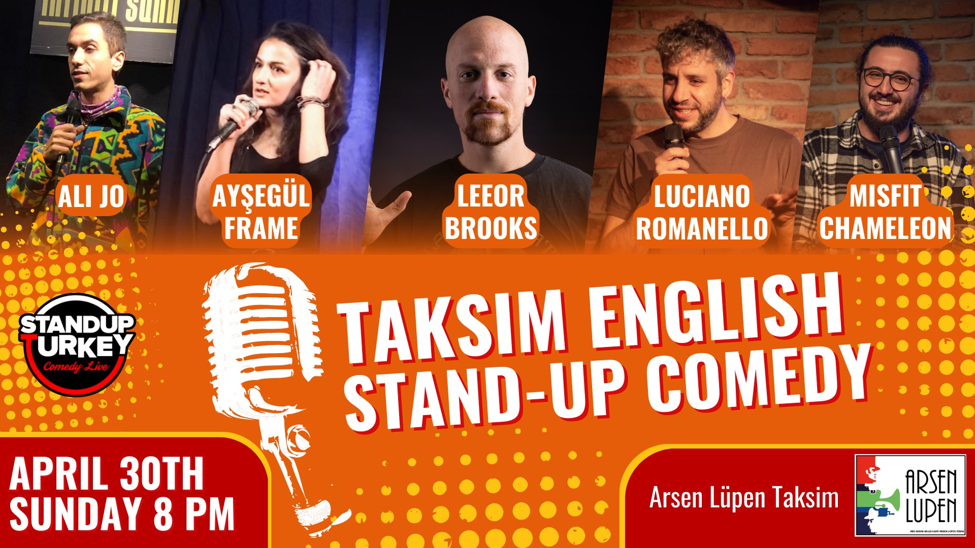 Beyoğlu English Standup Comedy Night | 30 April 2023 | Arsen Lüpen ...