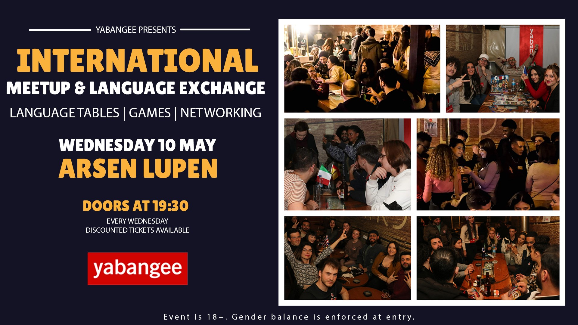 International Meetup & Language Exchange #58: Games & After-Work Social | 10 May 2023 | Arsen ...