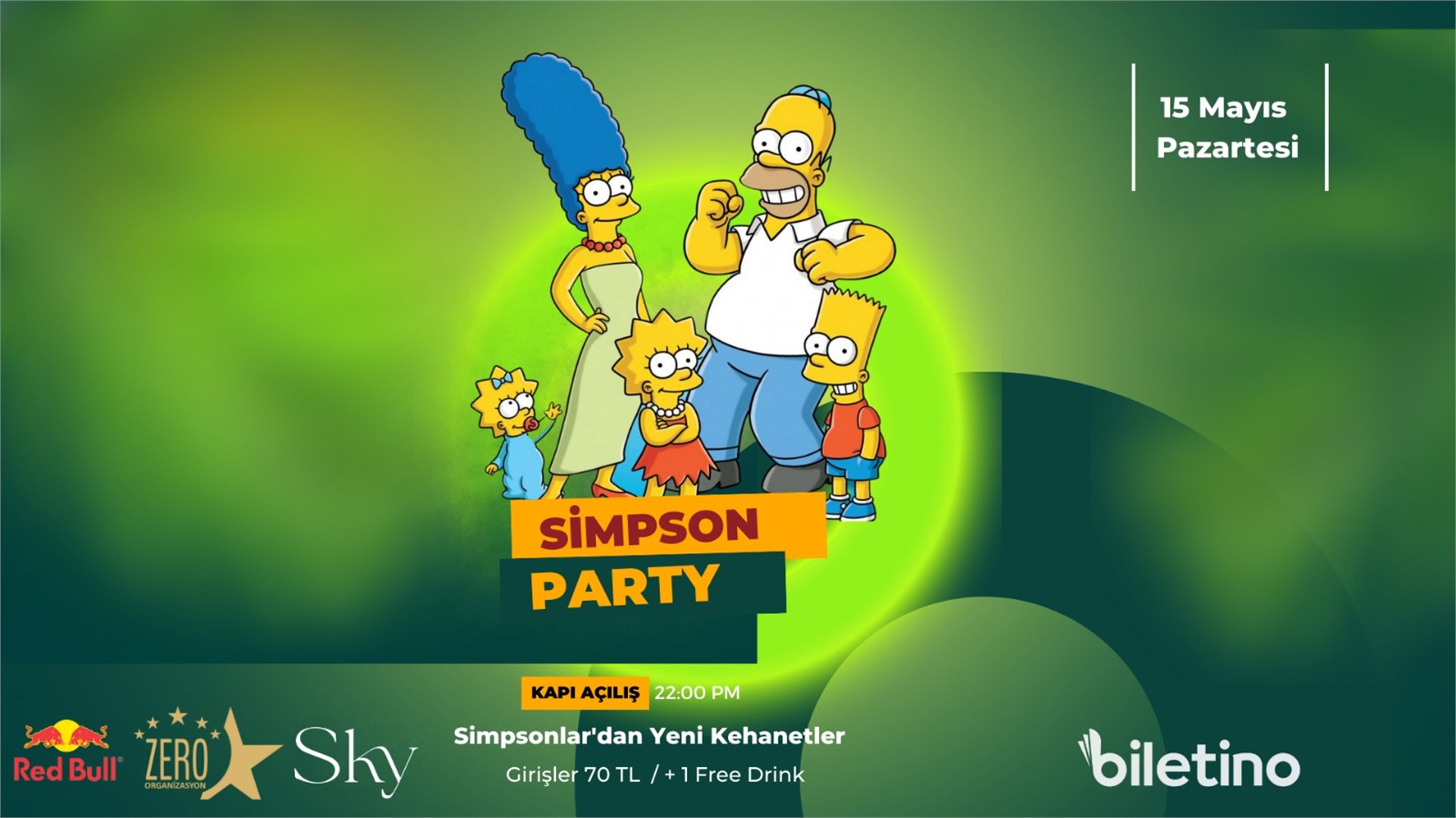 SIMPSON PARTY | 15 May 2023 | Sky cocktail | Biletino