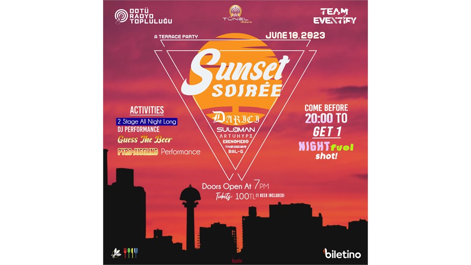 Sunset Soiree Festival (10 Haziran, Tünel Terrace) | 10 June 2023 ...