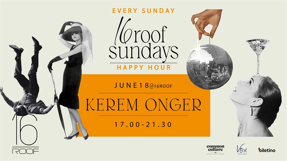 16 Roof Sundays, Happy Hour | 18 June 2023 | 16 Roof | Biletino