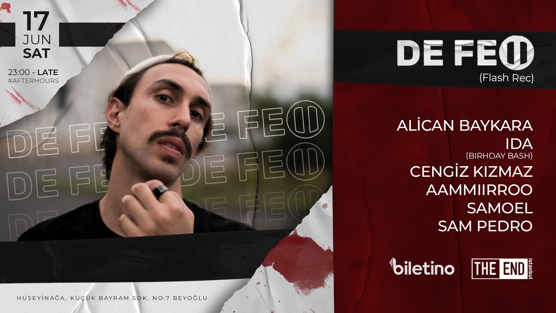 DE FEO | 17 June 2023 | The End İstanbul | Biletino