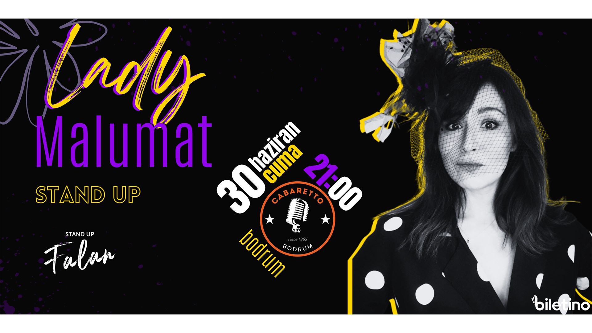 LADY MALUMAT - STAND UP | 30 June 2023 | Caberetto (Burlesque Bodrum) | Biletino