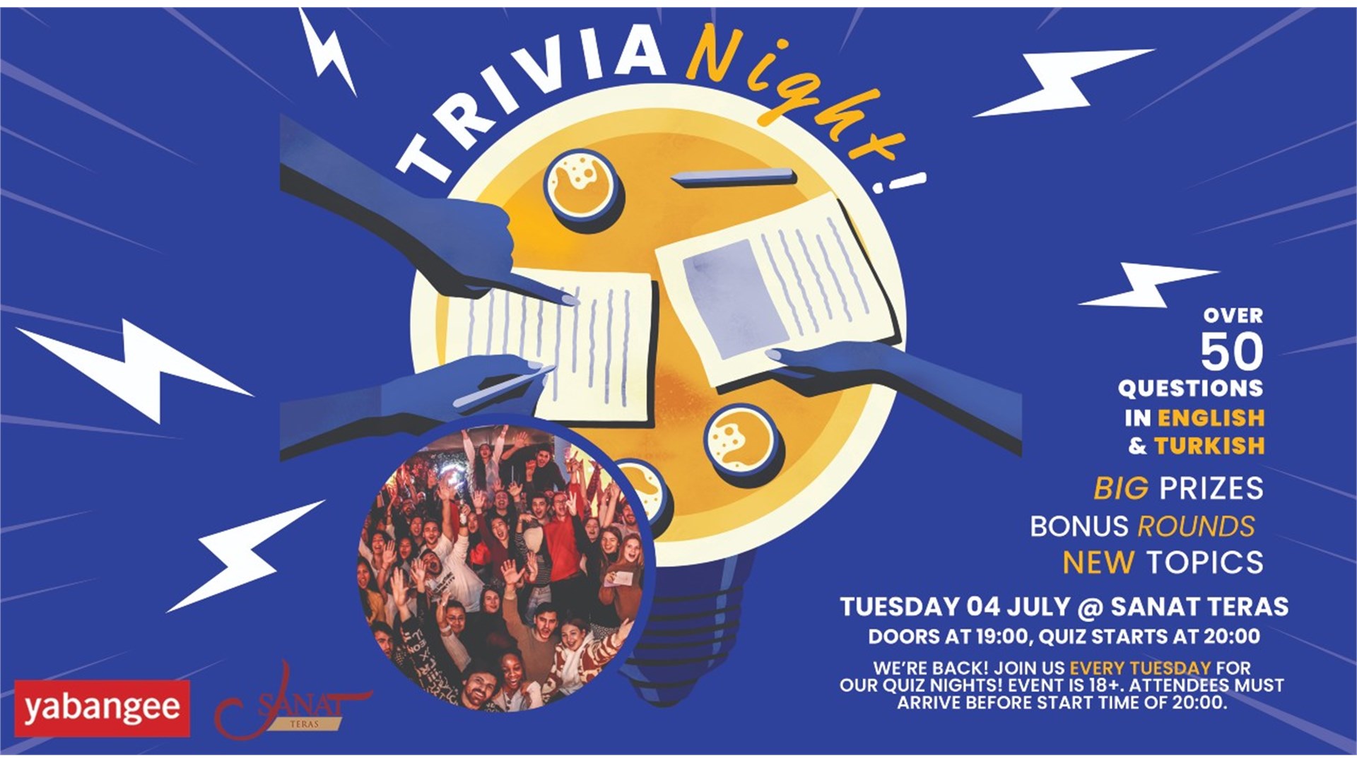 Trivia Night #84: Quiz for Everyone (Questions in English AND Turkish ...