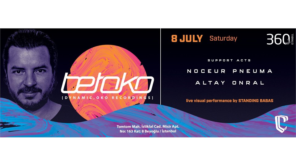 BETOKO (Dynamic, Oko Recordings) | 360 Terrace | 08 July 2023 | 360 ...