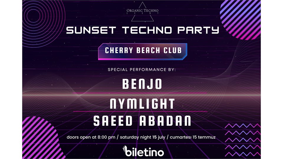 SUNSET BEACH PARTY - TECHNO DANCE | 15 July 2023 | The Cherry Beach ...