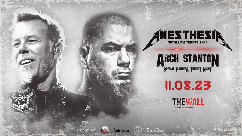 Metallica & Pantera Tribute Night / Anesthesia & Arch Stanton | 11 ...