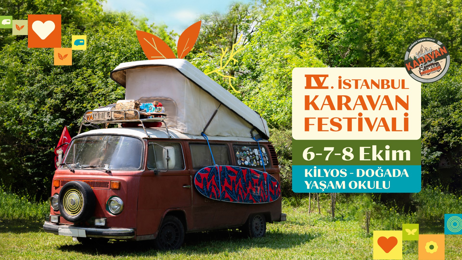 IV. İstanbul Karavan Festivali | 06 Ekim 2023 | KİLYOS Doğada Yaşam Okulu | Biletino