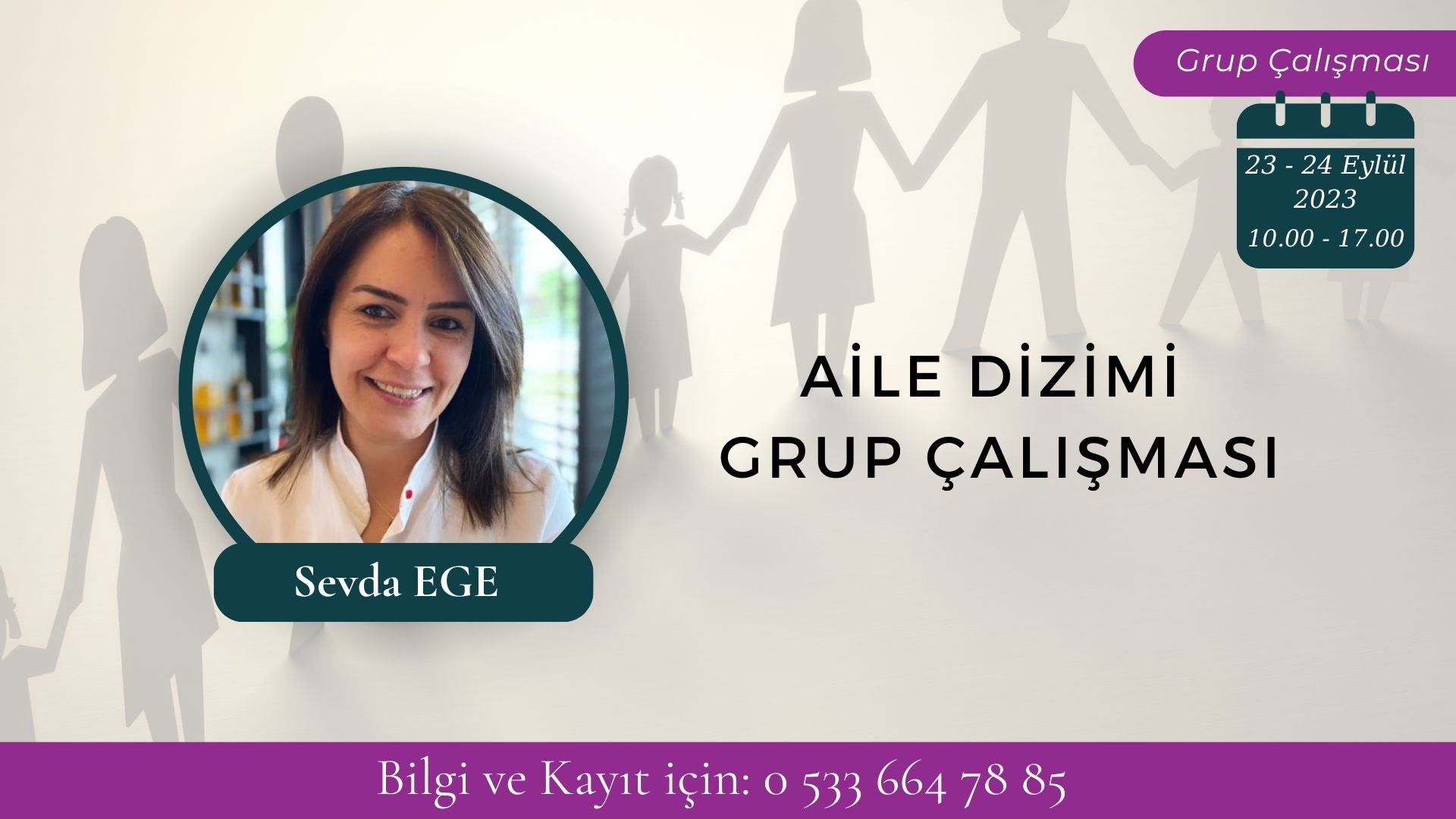 Sevda Ege ile Aile Dizim, | 23 September 2023 | Tara Akademi | Biletino