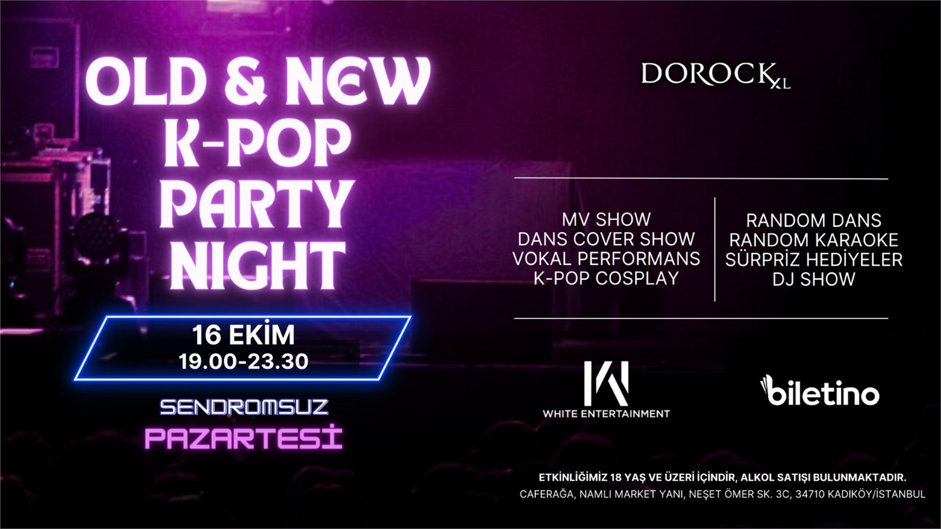 OLD&NEW KPOP PARTY NIGHT | 16 October 2023 | Dorock XL | Biletino