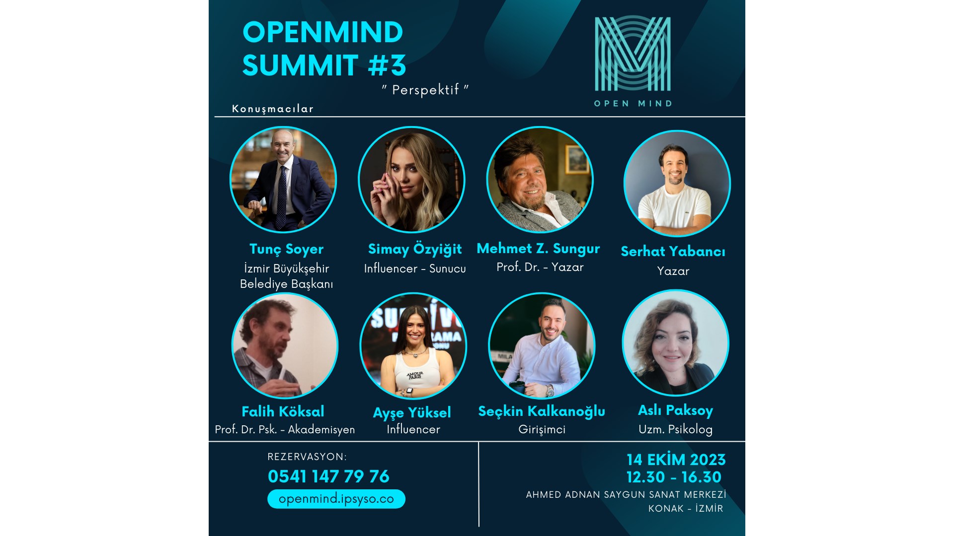 OpenMind Summit #3 | Perspektif | 14 Ekim 2023 | Ahmed Adnan Saygun Sanat Merkezi | Biletino