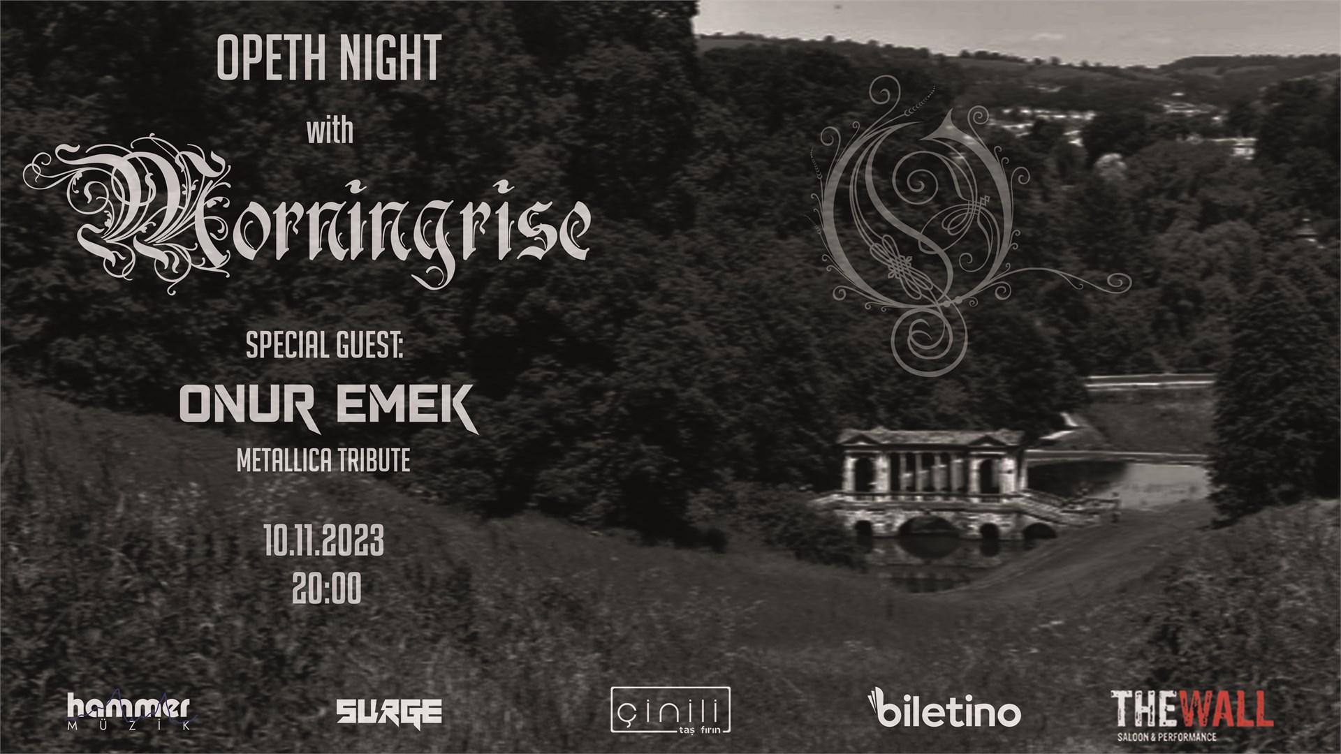 MORNINGRISE - Opeth Tribute | 10 Kasım 2023 | The Wall Saloon | Biletino