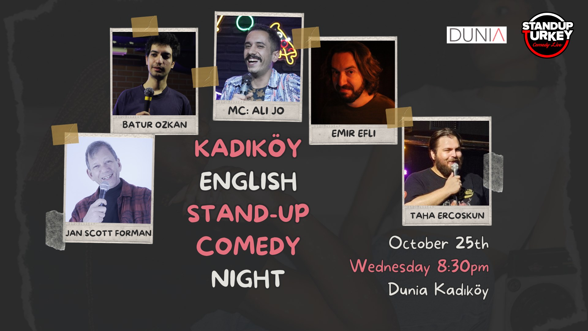 English Stand-up Comedy Show | 25 Ekim 2023 | Dunia | Biletino