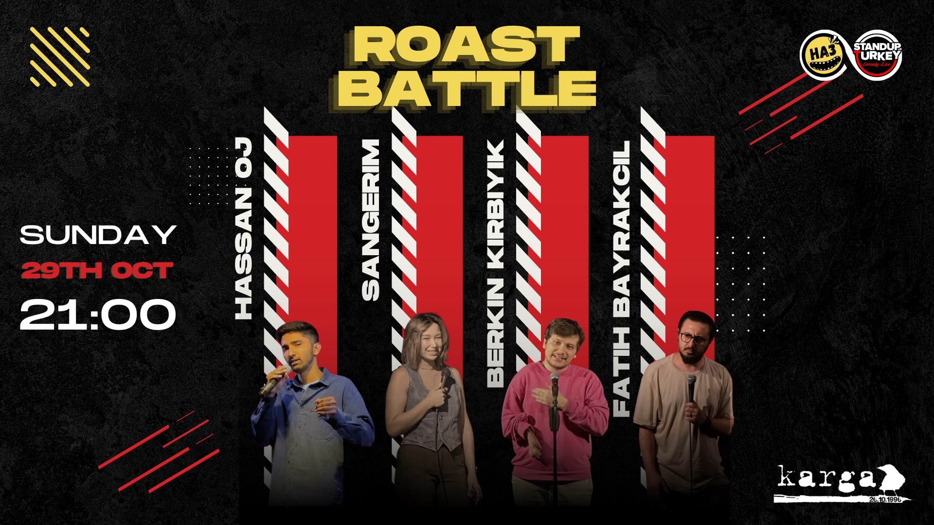 Roast Battle - English Comedy Show | 29 October 2023 | Karga | Biletino