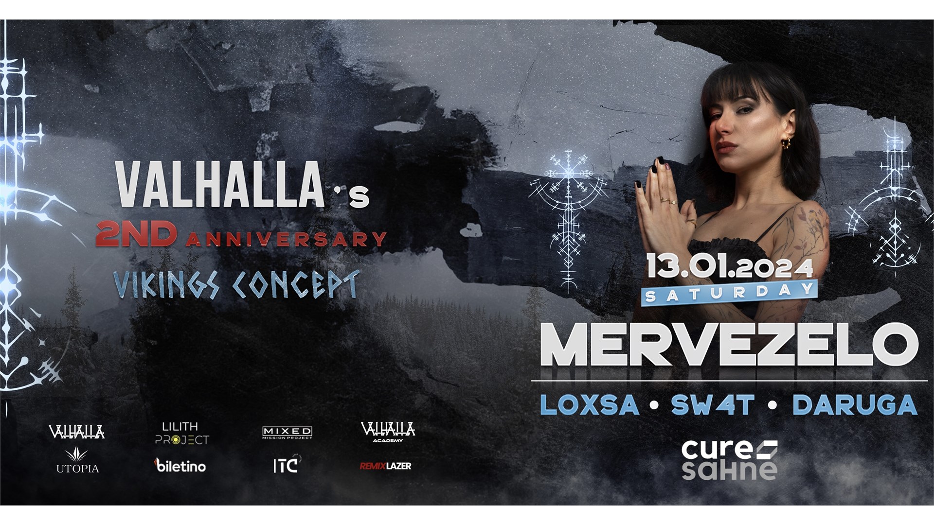 2nd year of Valhalla ! Viking Concept | 13 Ocak 2024 | Hangout cure | Biletino