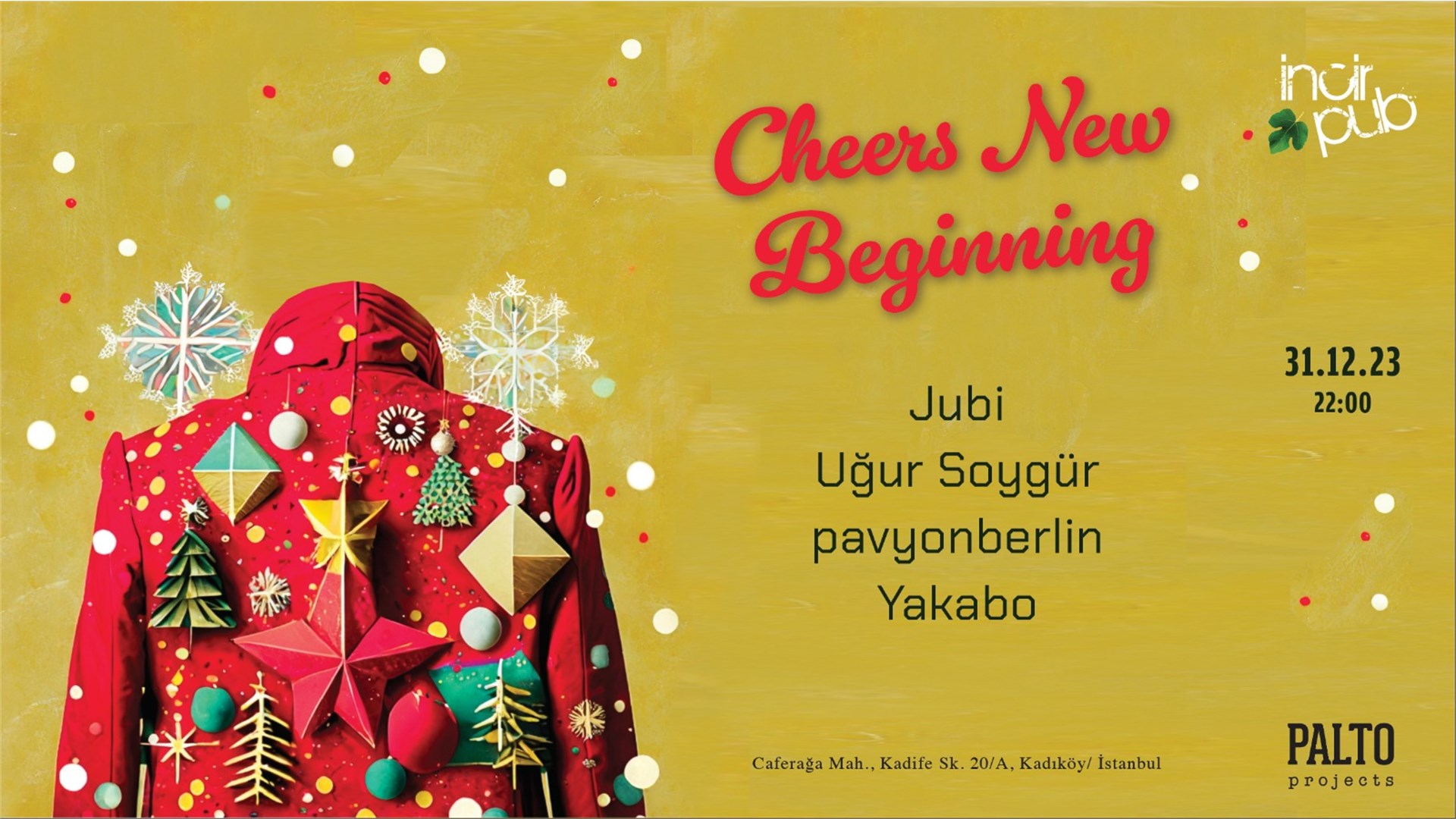 Cheers New Beginning | 31 December 2023 | İncir Pub | Biletino