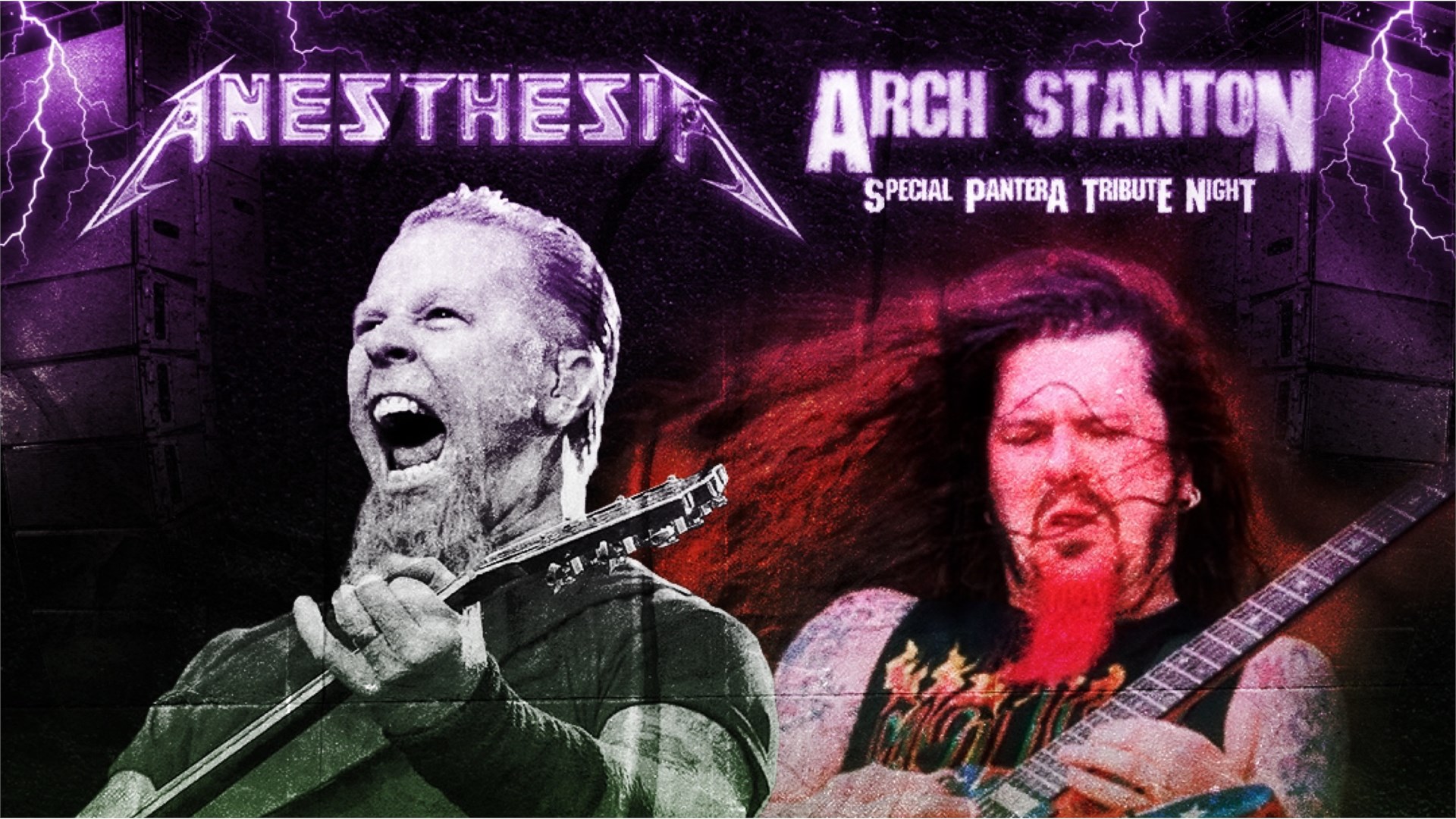 Metallica & Pantera Tribute Night by Anesthesia & Arch Stanton | 21 ...