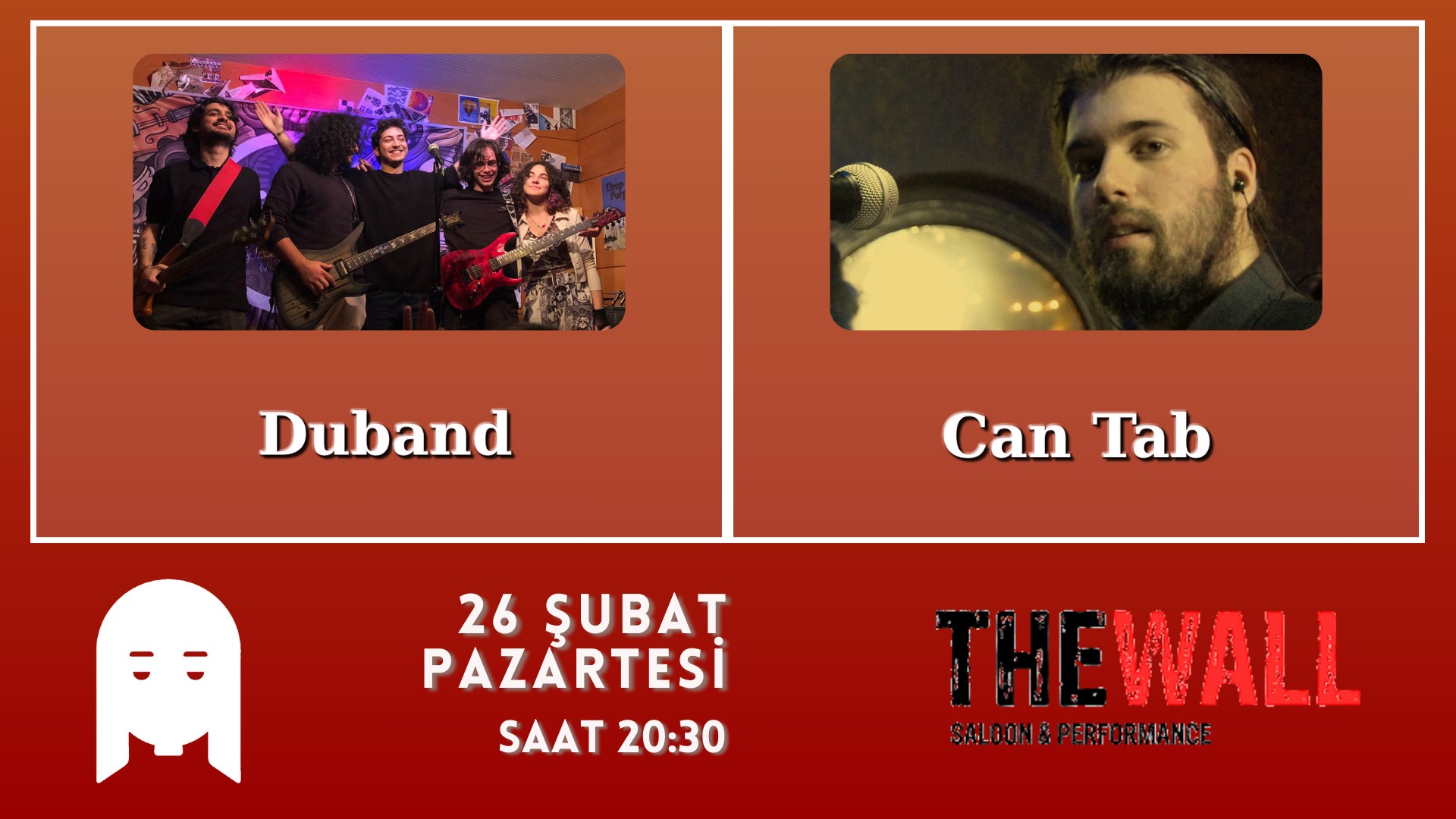 Rock Night Şubat | 26 February 2024 | The Wall Saloon | Biletino