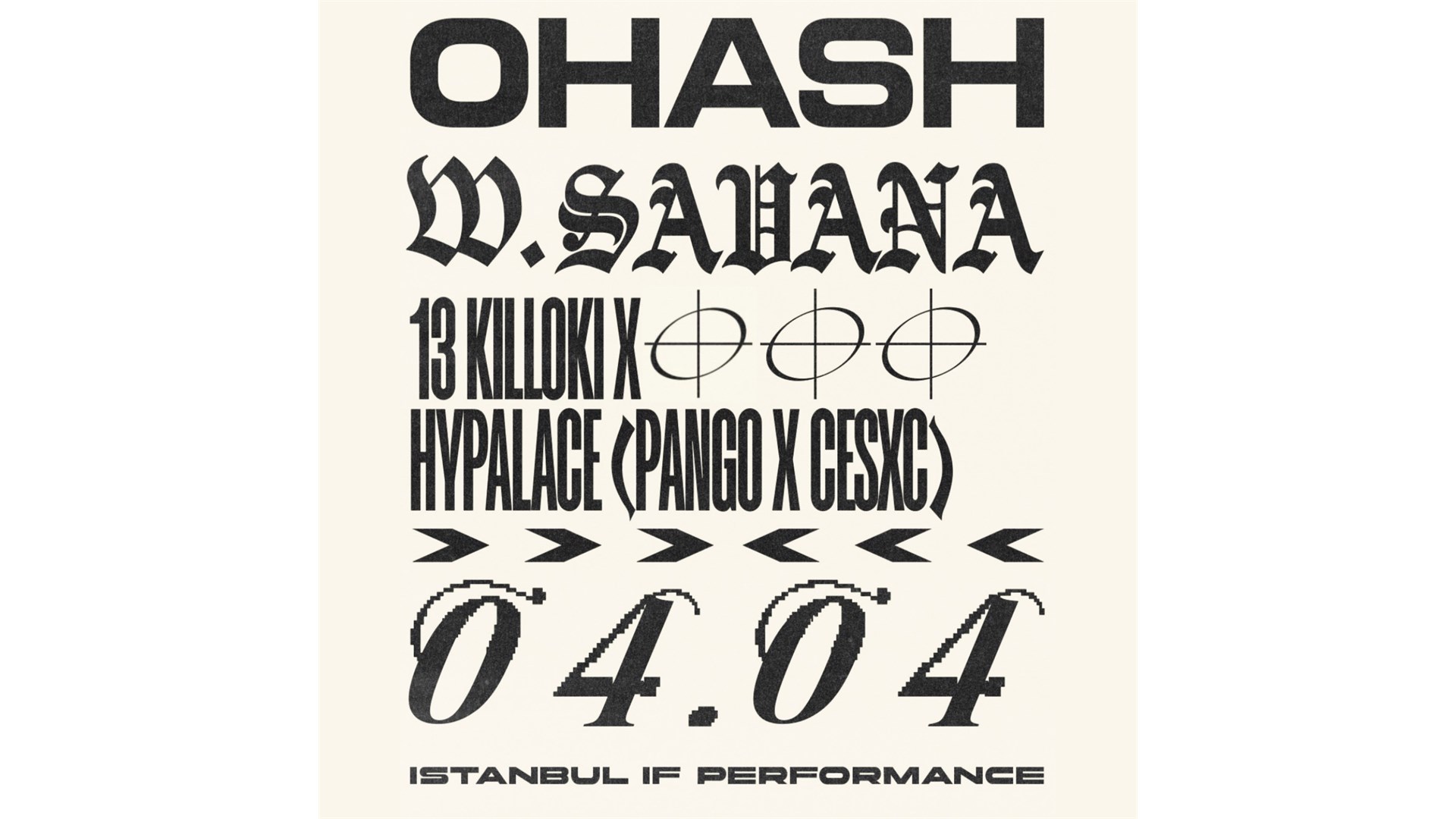 OHASH w/Savana | 23 Mayıs 2024 | IF Performance Hall | Biletino
