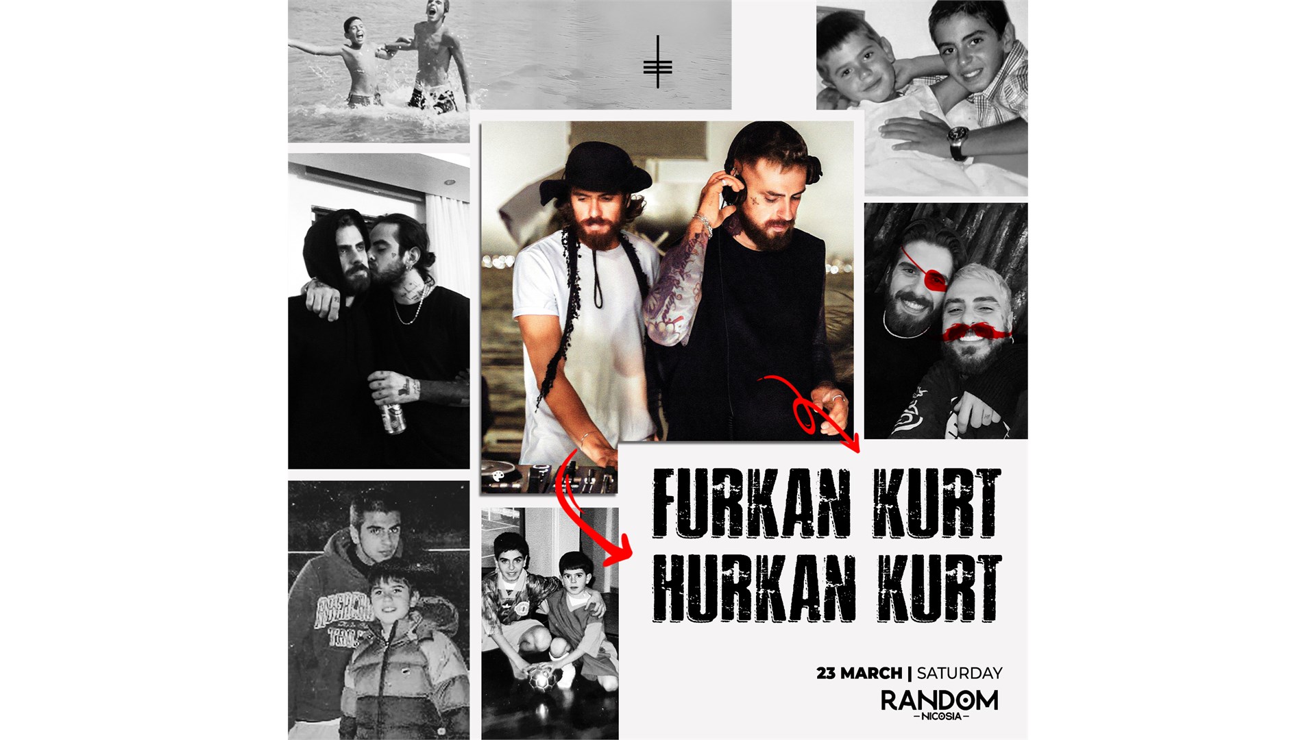 Technoport Presents Furkan & Hürkan Kurt | 23 March 2024 | RANDOM Nicosia | Biletino