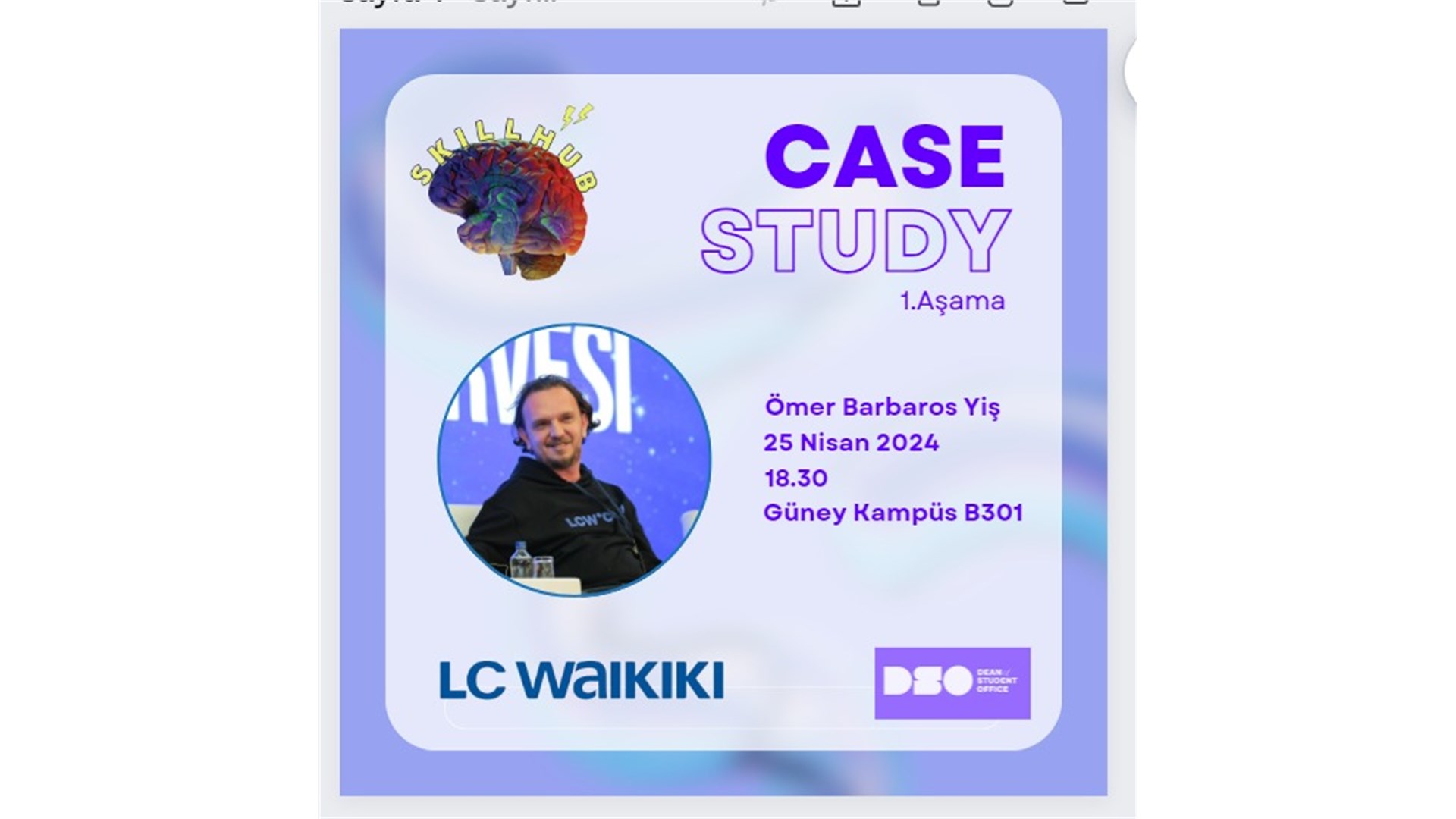 SKILL HUB - CASE STUDY | 25 April 2024 | Bahçeşehir Üniversitesi | Biletino